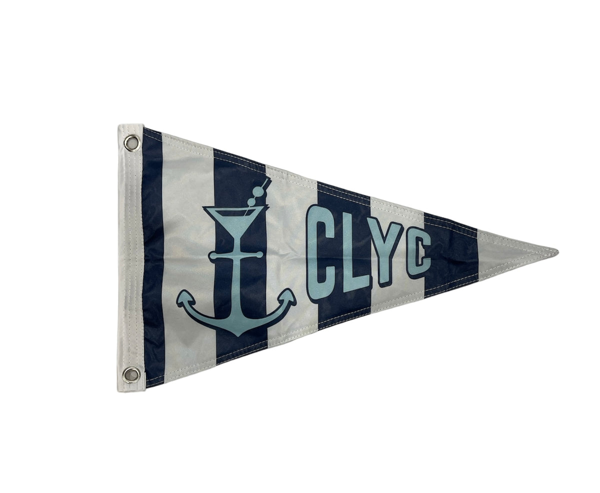 Flag, Burgee Pennant, CLYC 12" x 18" – Wavy Flag
