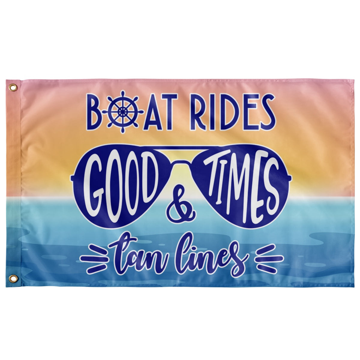FLAG - Boat Rides Good Times & Tan Lines – Wavy Flag