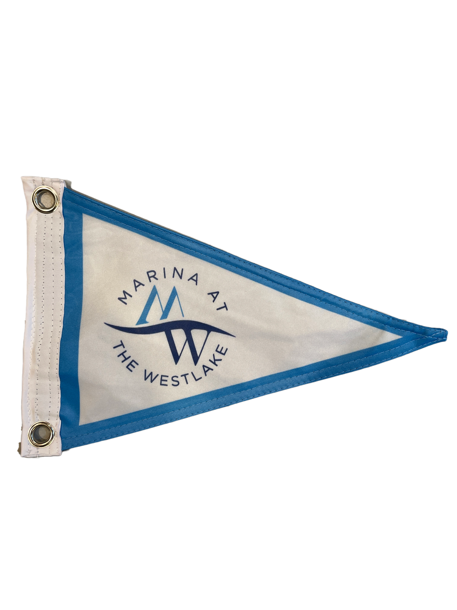 Flag, Burgee, Printed Marina at The Westlake Pennant Flag - Double Sid ...